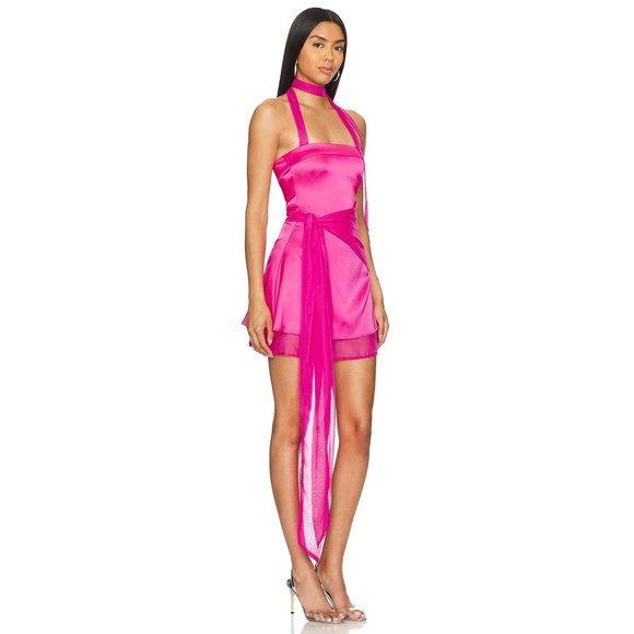 Ow Collection | Dresses | New Ow Collection Evie Wrap Dress In Pink ...